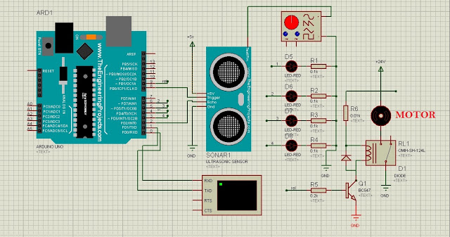 Water level measurement using ultrasonic-SR04 sensor and arduino