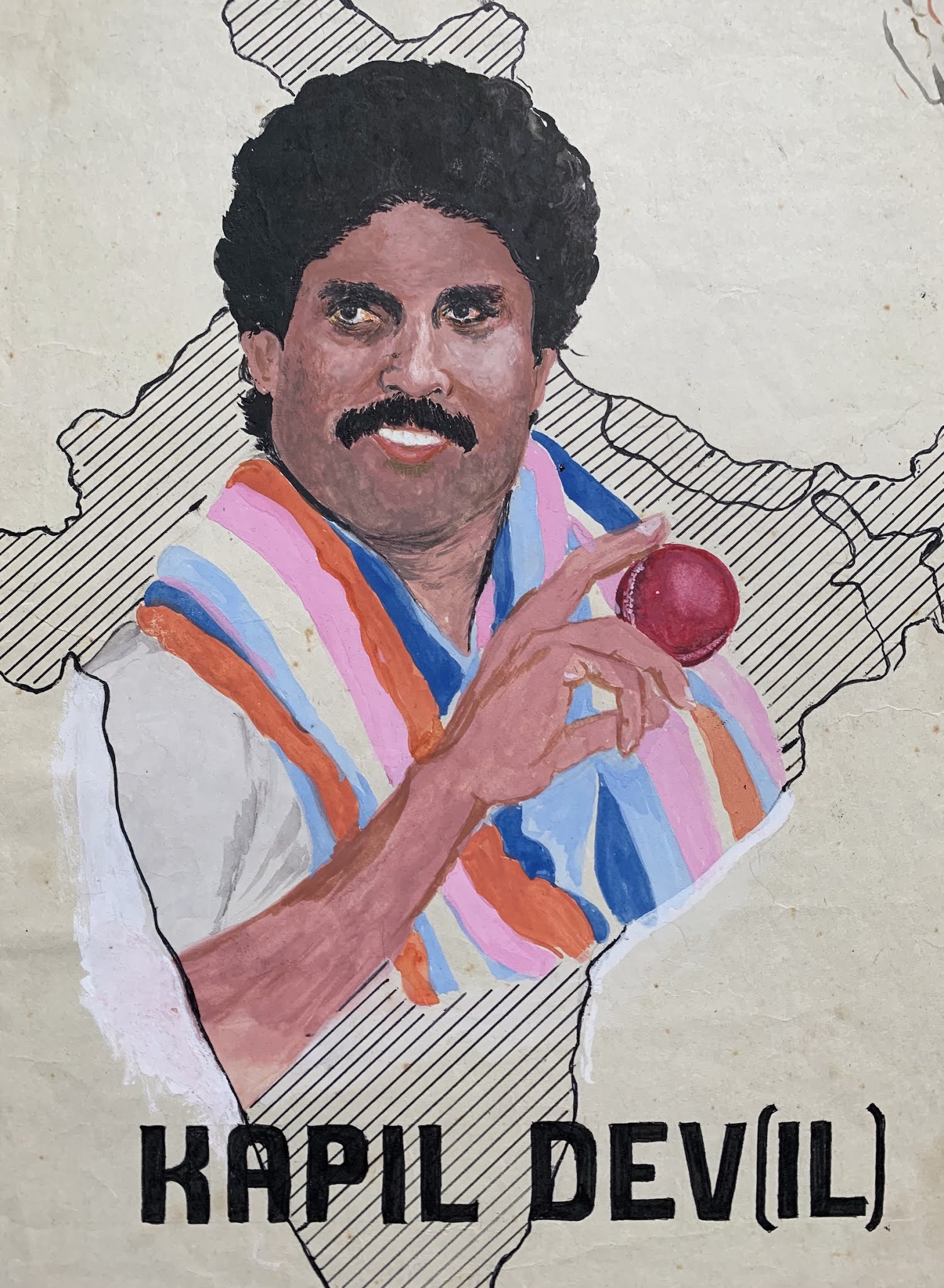 My Soul On Canvas మనః ఫలకం: Day 9 of 10 - KAPIL DEV(IL)...
