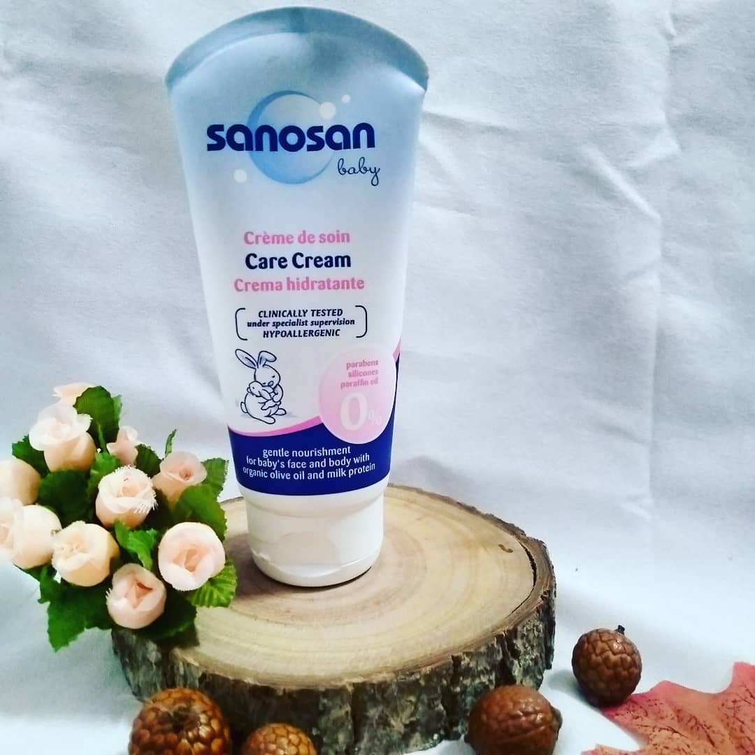 Sanosan Baby Care Cream, Pelembap Tubuh dan Wajah Bayi - Alif Kiky's Blog