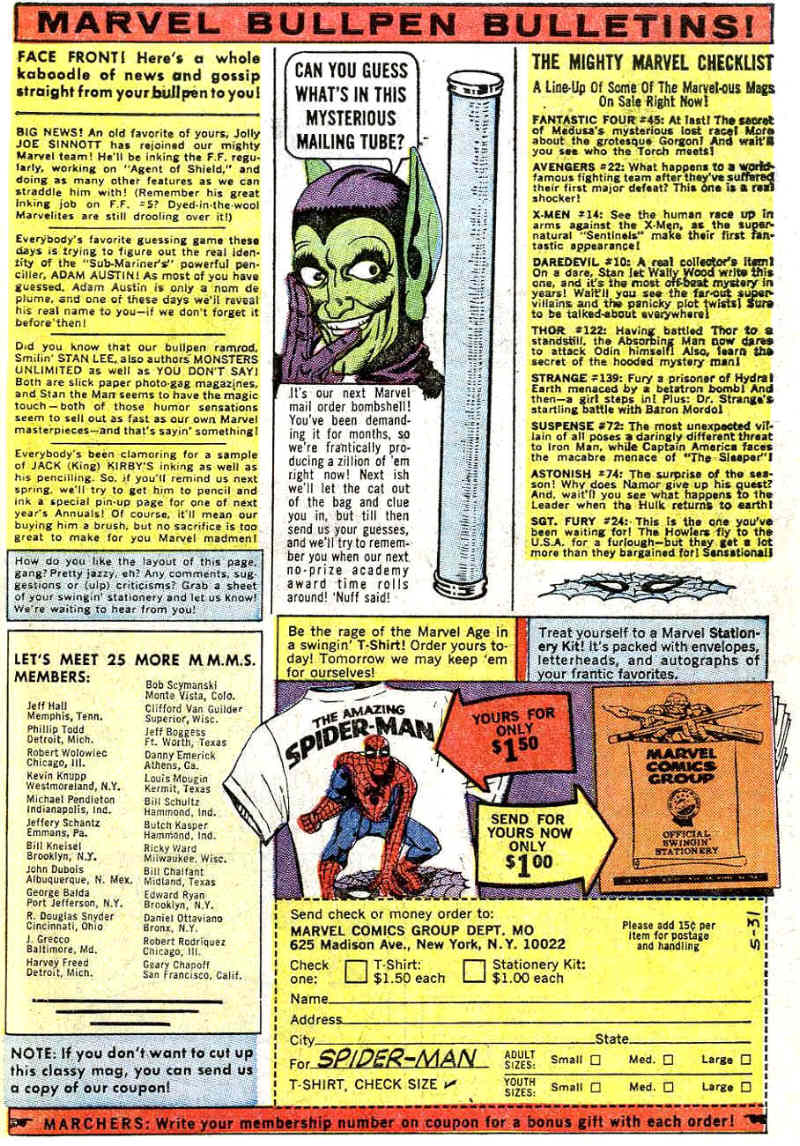 Marvel in the Silver Age: Bullpen Bulletins - How it all started