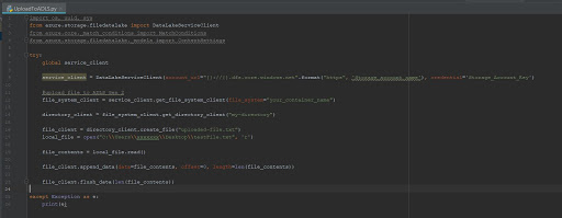 Upload a file to Azure Blob Storage (ADLS Gen 2) using Python