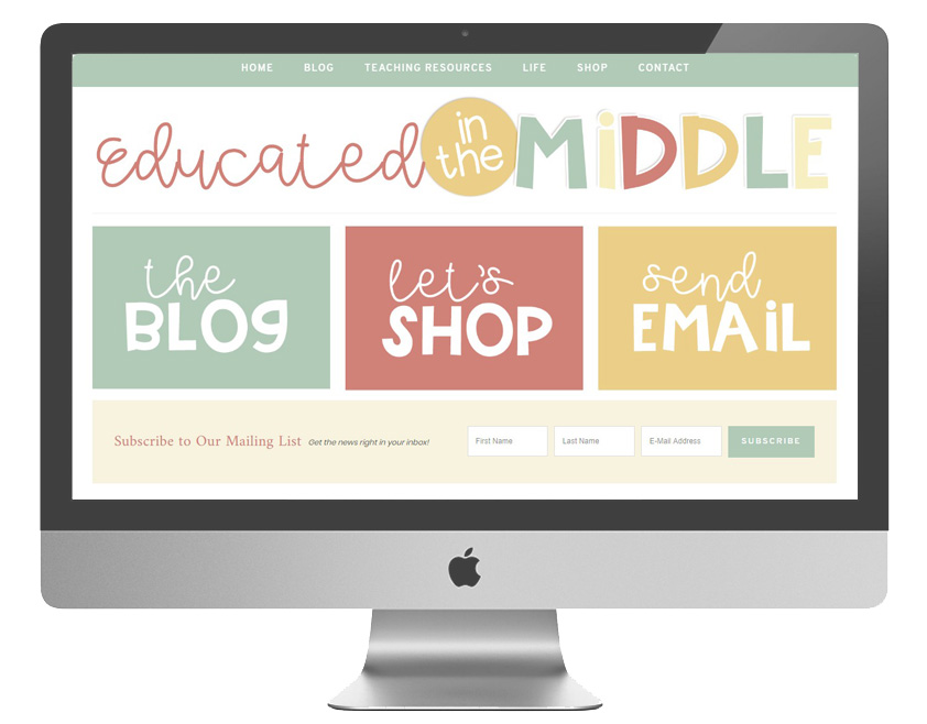 Modern & Simple Blog Designs | Designs By Kassie