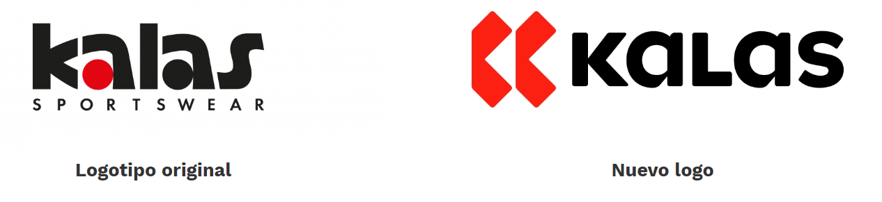 Nuevo logo de Kalas Sportswear, con un look moderno - Rueda Lenticular
