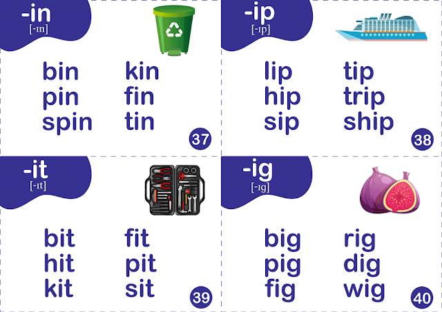 Short I Sound Worksheets, Flashcards, Posters, Reading Comprehension
