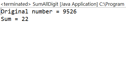 How to find sum of all digits of a number in java? - All Java Interview ...