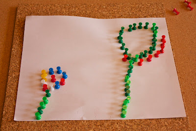 Play At Home Mom LLC: Getting Creative with Push Pins