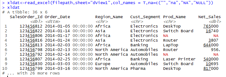 How to Read the Input data from an Excel file in R | Power BI Analytics ...