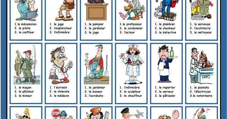 les métiers et professions et leurs outils 5ème année