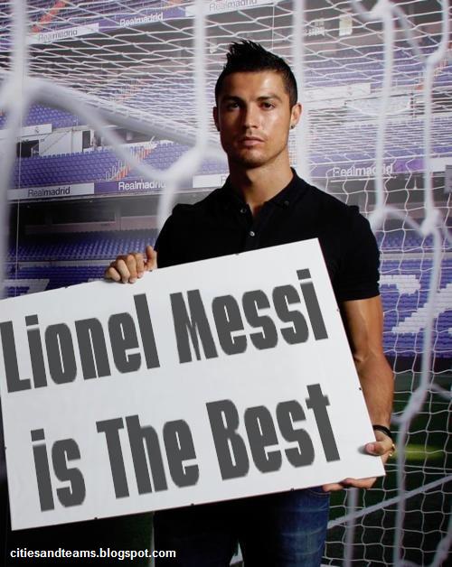 Wallpapper of Actres: Cristiano Ronaldo: Lionel Messi is The Best