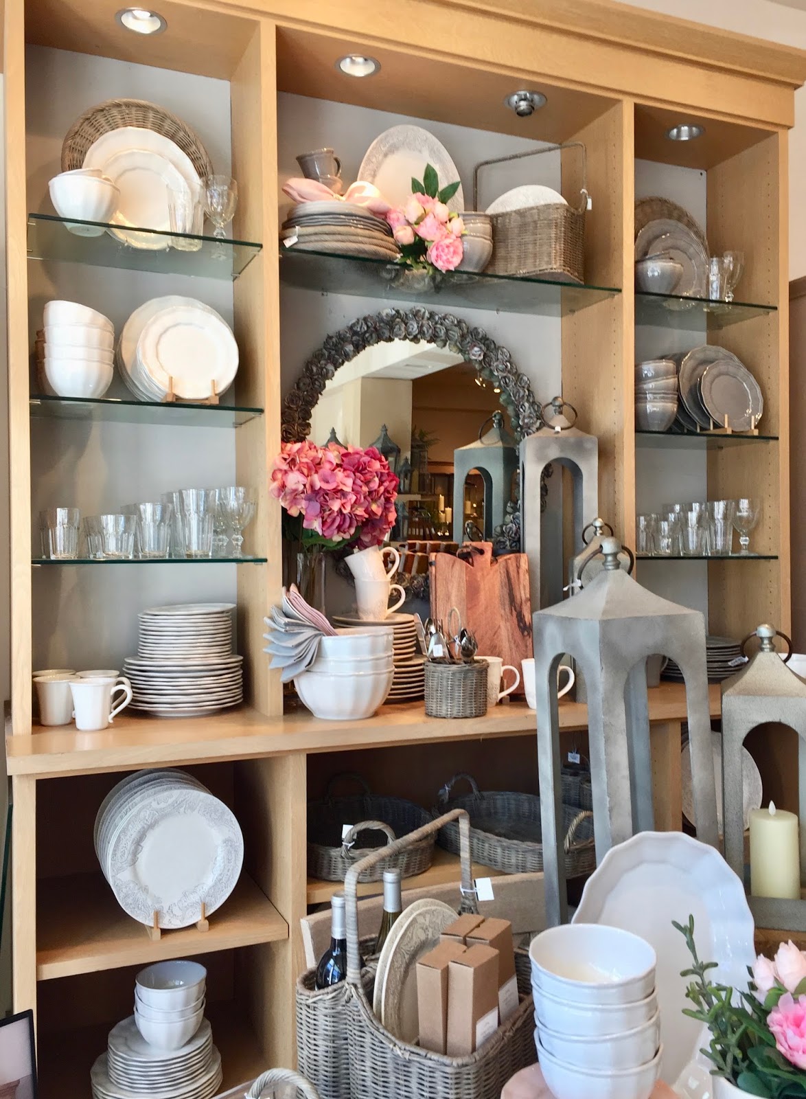 At Rivercrest Cottage: Gray And Pink At Pottery Barn