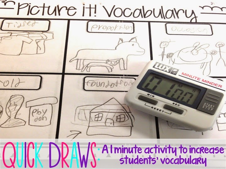 Quick Draws: Increase your students' vocabulary...Freebie Included ...