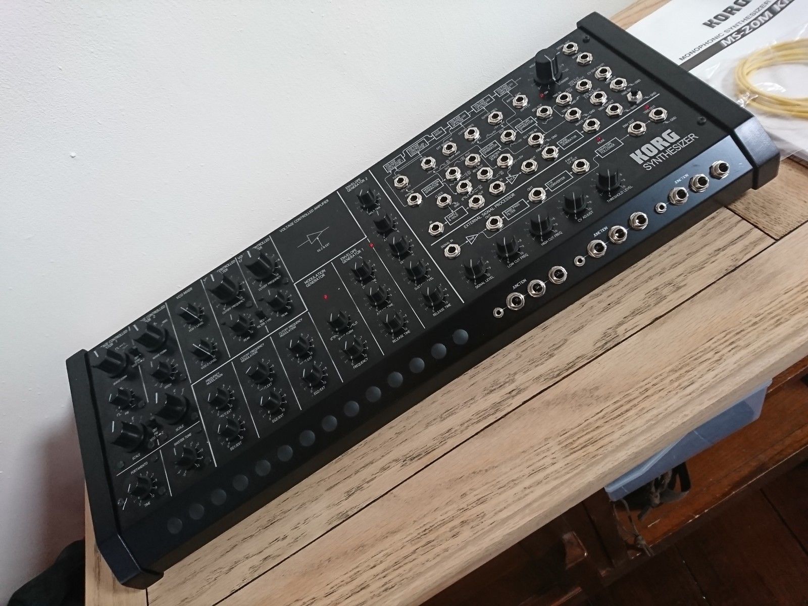 MATRIXSYNTH: KORG MS-20M Monophonic Analog Synthesizer w/ Case & SQ1 ...