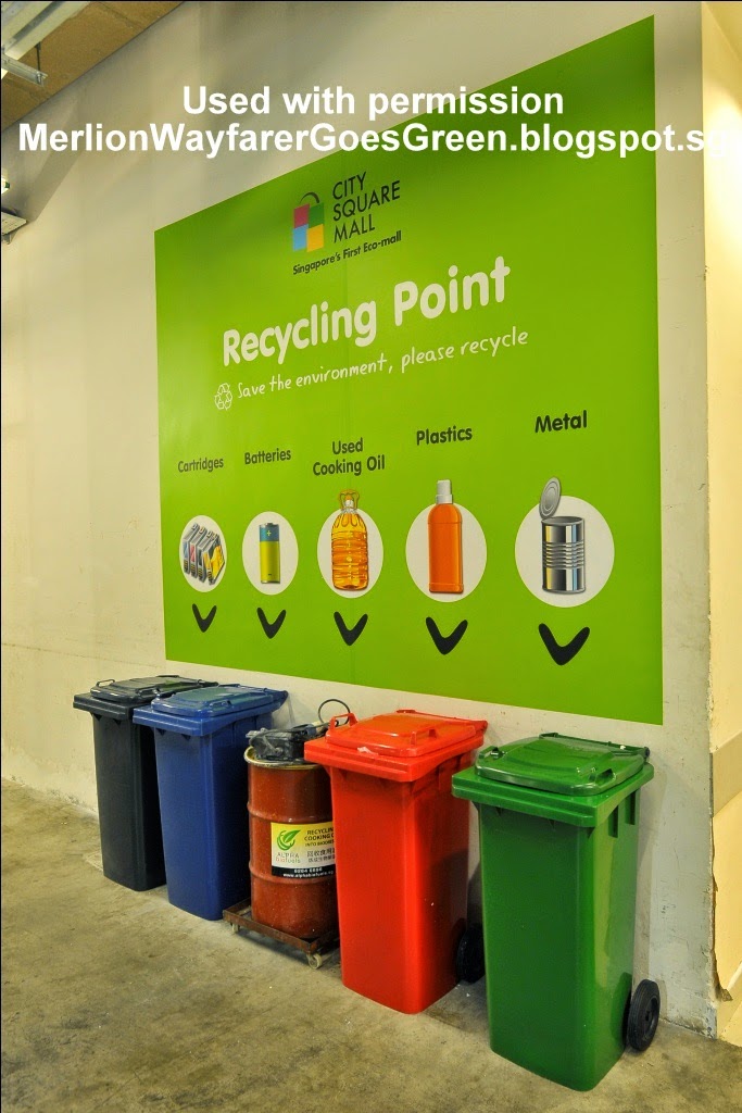 City Square Mall - Singapore's First Eco-Mall ~ Merlion Wayfarer Goes Green