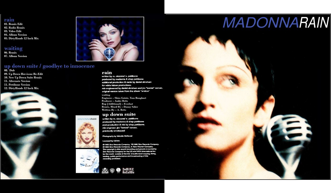 MADONNATHEQUE: MADONNA - Rain - CDSINGLE - 1993 - 2016