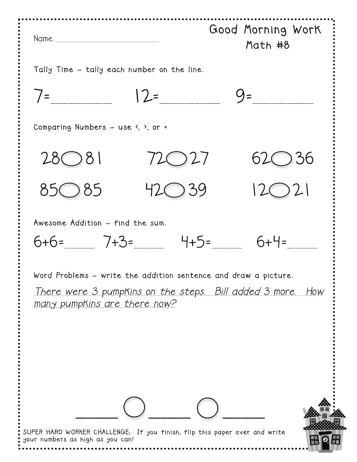 COLUMBUS FUN + GOOD MORNING WORK MATH + FREEBIES - Teacher Idea Factory