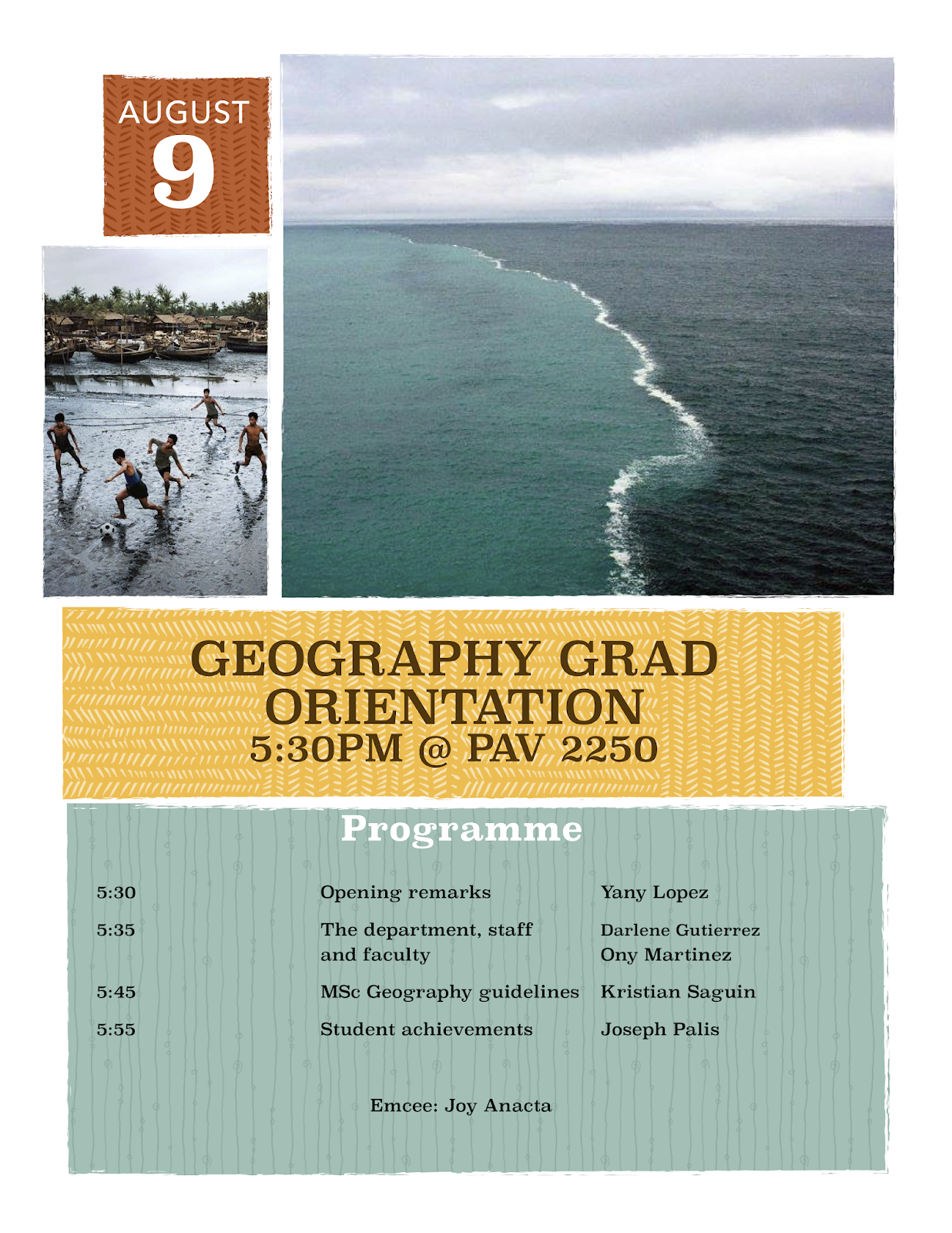UPD Department of Geography News and Events: Geography Graduate Student ...