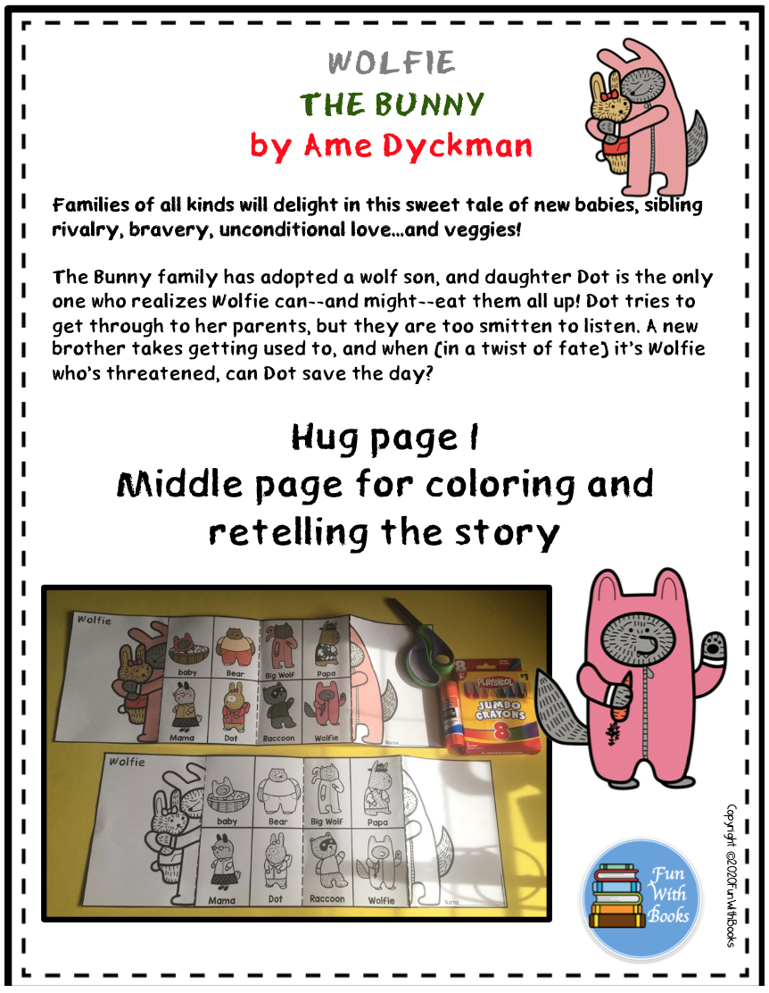 WOLFIE THE BUNNY BOOK UNIT AND CRAFT ~ Book Units by Lynn