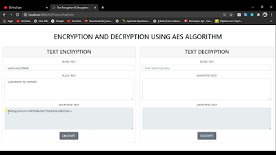 Text and Image Encryption & Decryption Project using AES Algorithm in Java