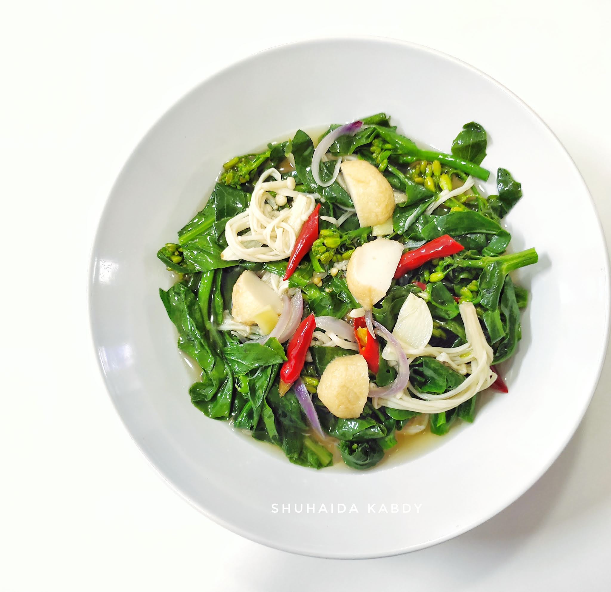 Resepi Sayur Sawi Tumis Pedas