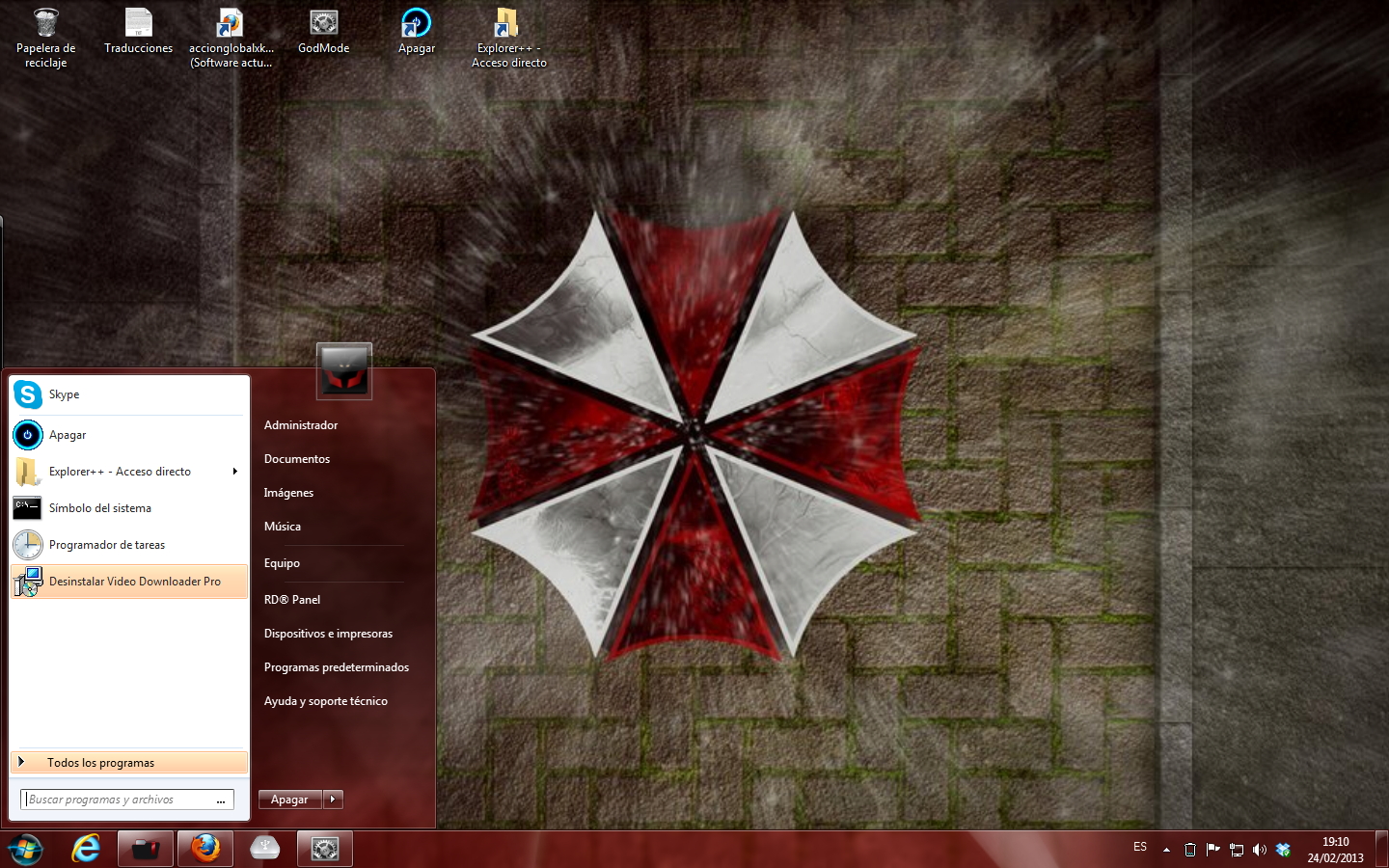 Tema Windows 7 Resident Evil RedQueen | AccionGlobalXSoft - Tu blog de ...