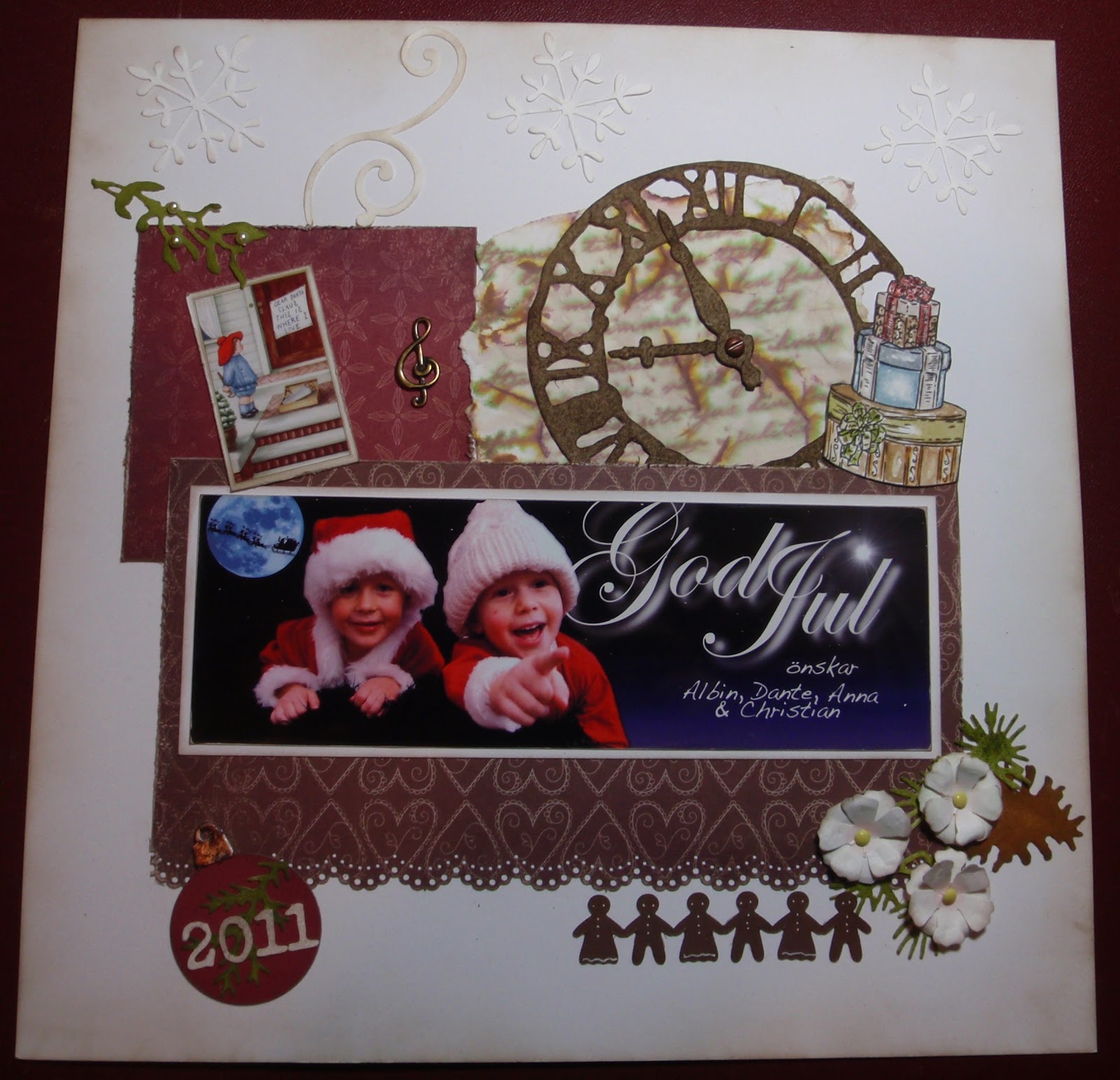 En glänta i skogen: LO med ett julkort