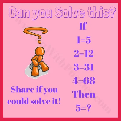 5 Logic Maths Puzzles and Answers for Students