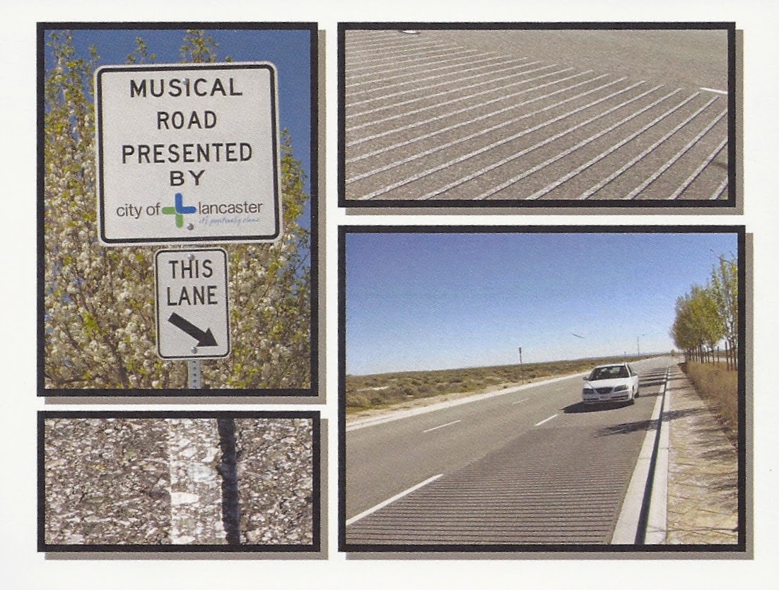 My Favorite Views: California - Musical Road in Lancaster for a Honda ...