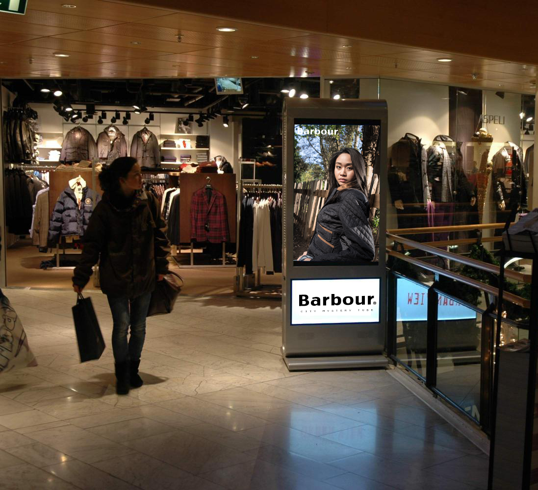 Barbour China Flagship store interior environment