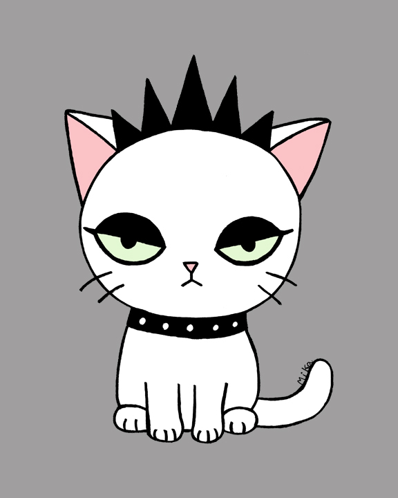 MiKa Art Blog: Punk Kitty