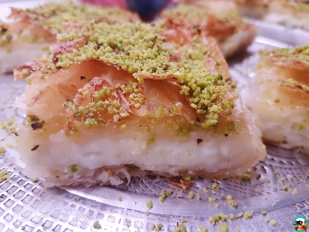 Pastel árabe de queso y pistachos - ¡Huele Bien!