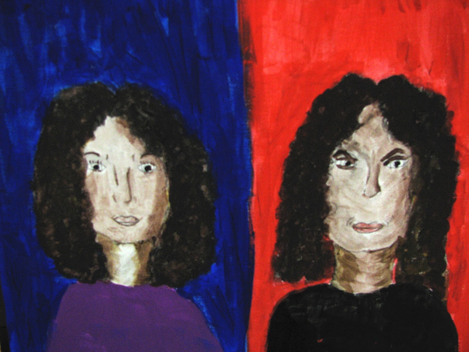The Helpful Art Teacher: Self-portraits: My two selves