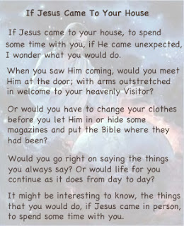 Church Life: If Jesus Came to Your House Poem With Picture in Background