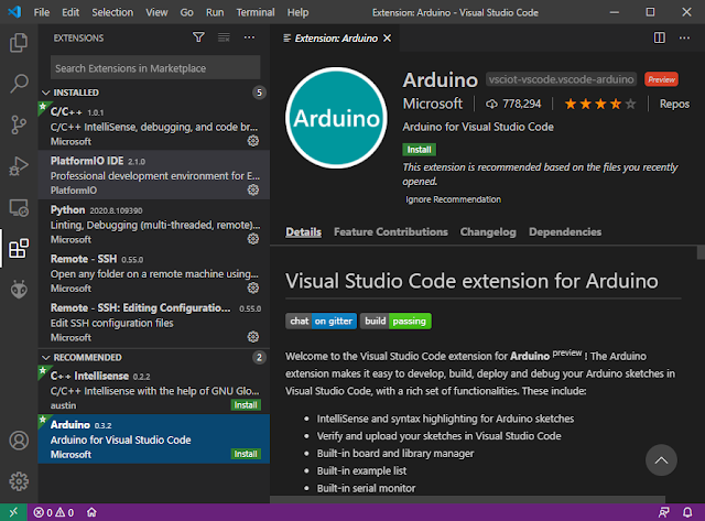 Adventures with a Raspberry Pi: Arduino Development using VSCode
