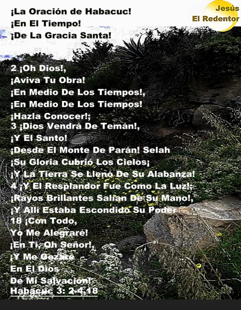 Adolfo Walter: ¡La Oración de Habacuc! ¡En El Tiempo De La Gracia Santa!