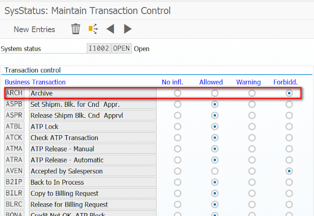 CRM status management important table | SAP Online Guides