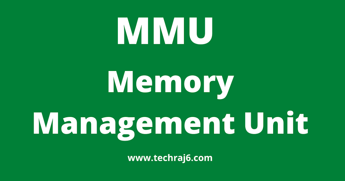 MMU full form, what is the full form of MMU