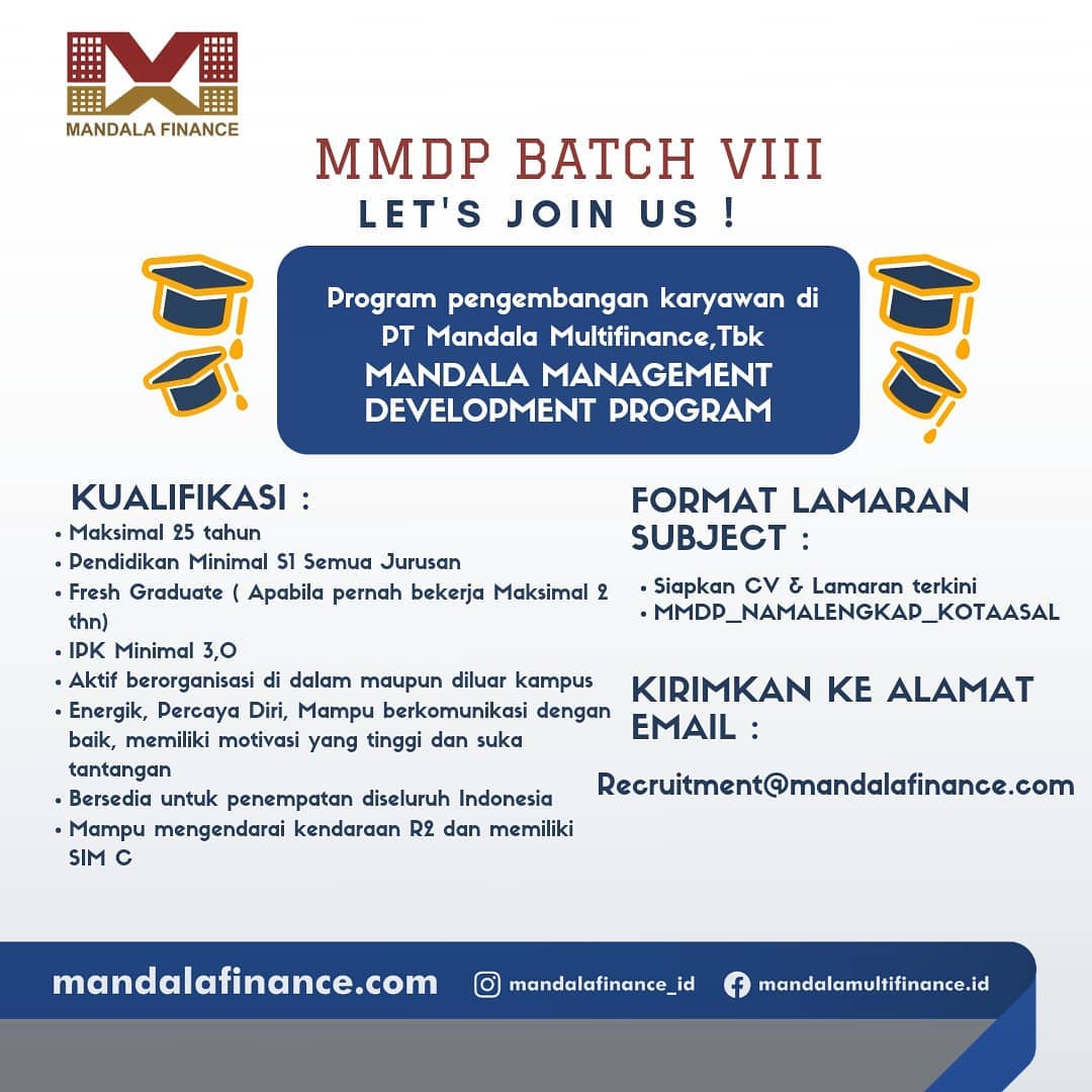 Lowongan Kerja PT. Mandala Multifinance Tbk April 2021