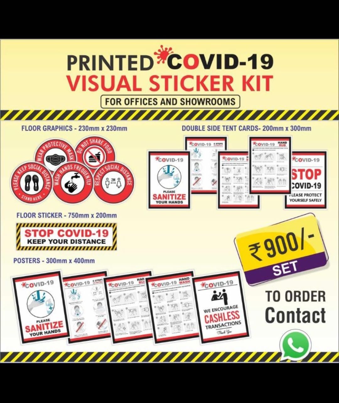 N95 Mask ,Face Mask & PPE Kit: Printed Covid 19 Sticker Kit