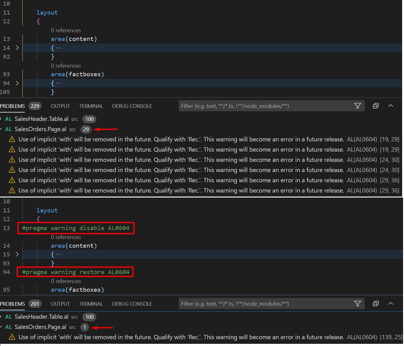 Msdyn365bc Preprocessor Directives Pragma Directives