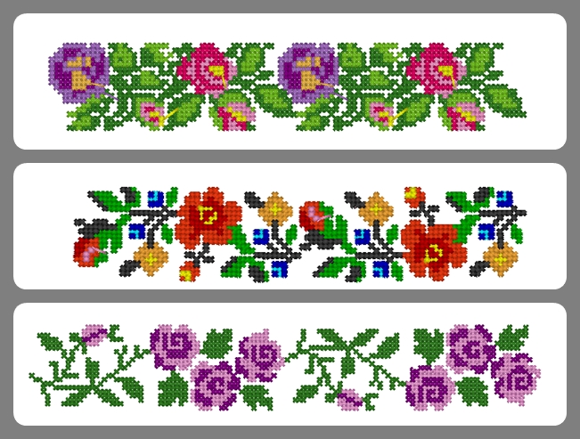 SET1080--modele flori violet