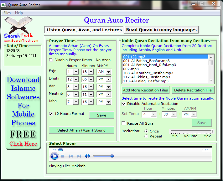 Calung Blogger: Download Software Azan gratis