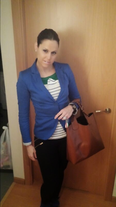 EL ARMARIO DE ARANCHA: OUTFIT AZUL CON TONO VERDE