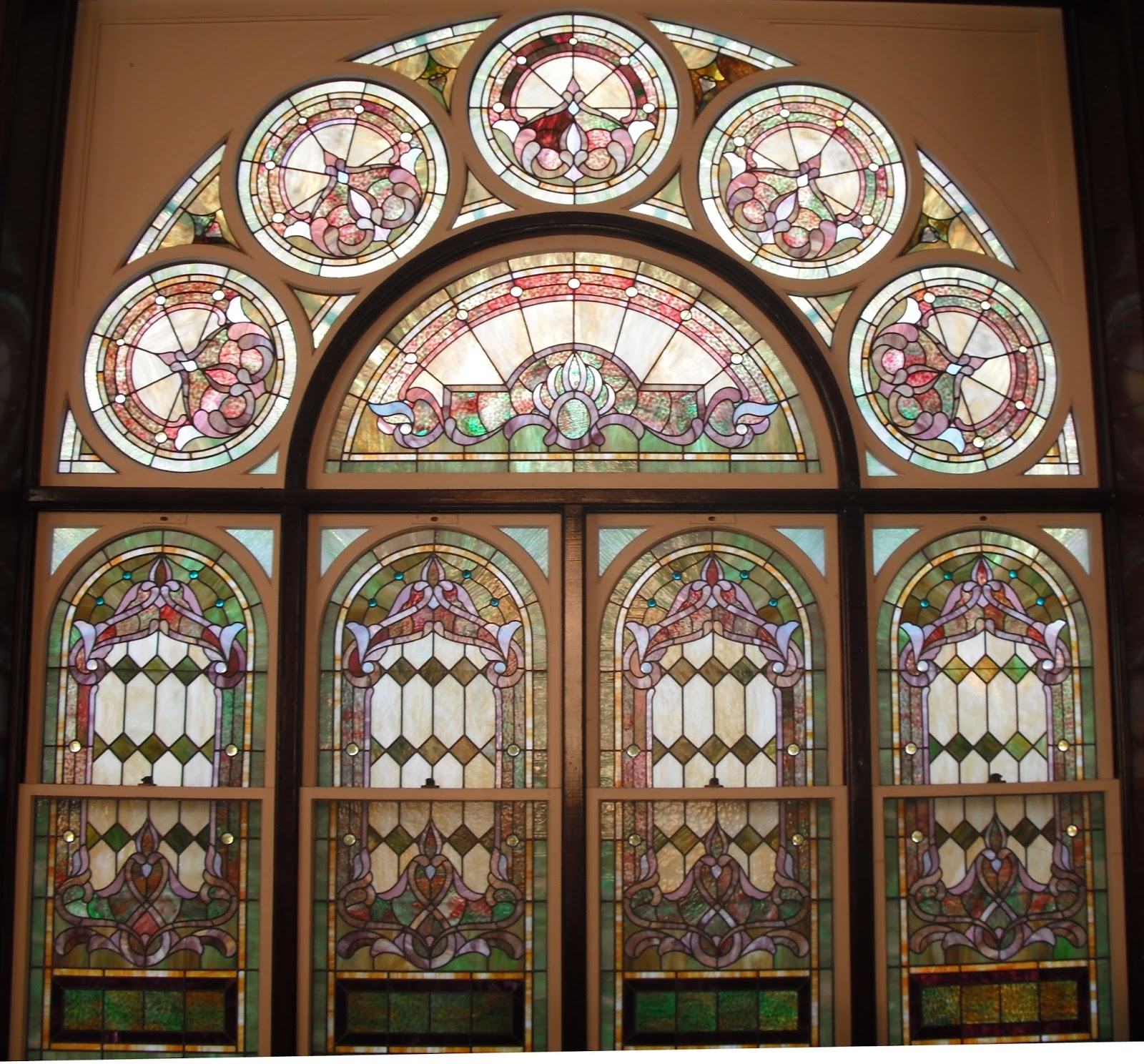 Historic LDS Architecture: Kaysville Tabernacle: Stained Glass