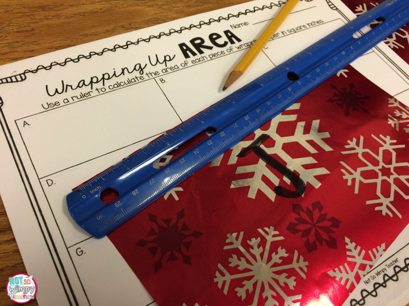 Wrapping Up Area & Perimeter- A FREE Holiday Activity - Not So Wimpy ...
