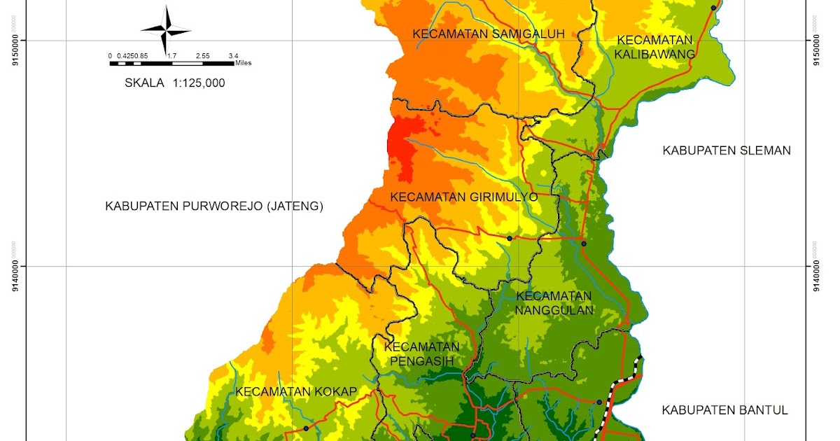 PETA KABUPATEN KULON PROGO
