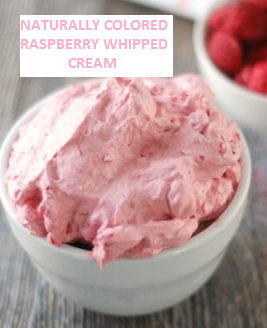 NATURALLY COLORED RASPBERRY WHIPPED CREAM