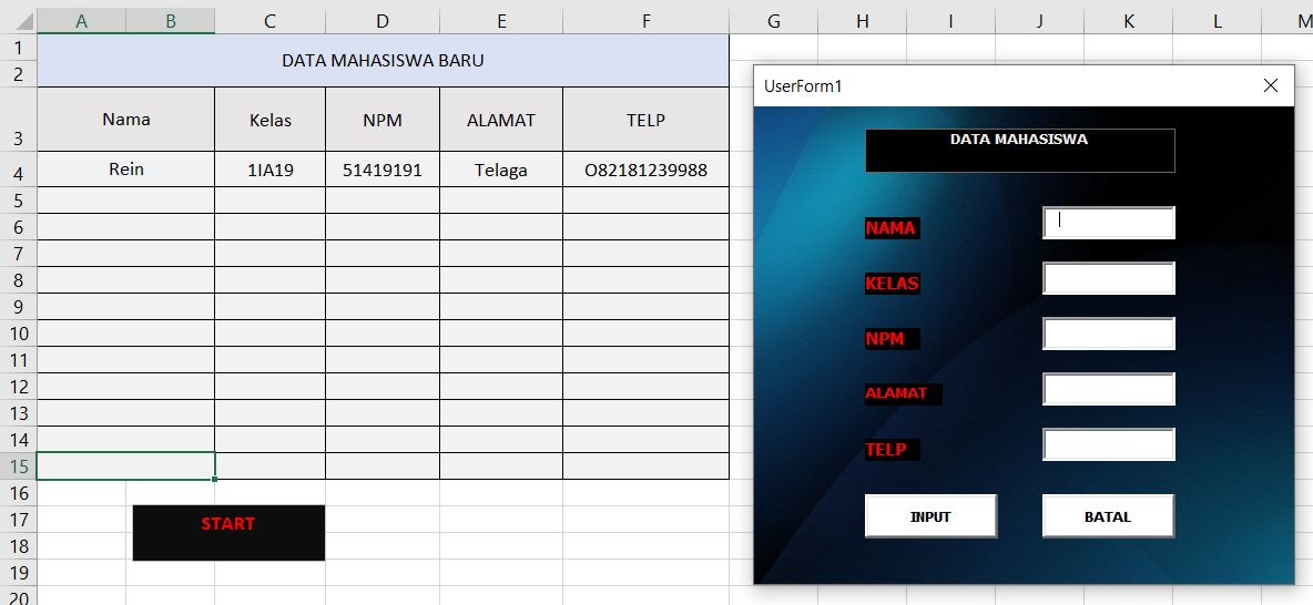 Membuat Database di Microsoft Excel