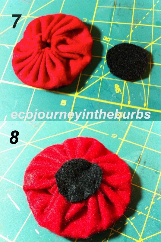 Eco Journey in the Burbs: DIY Felt Poppy Tutorial