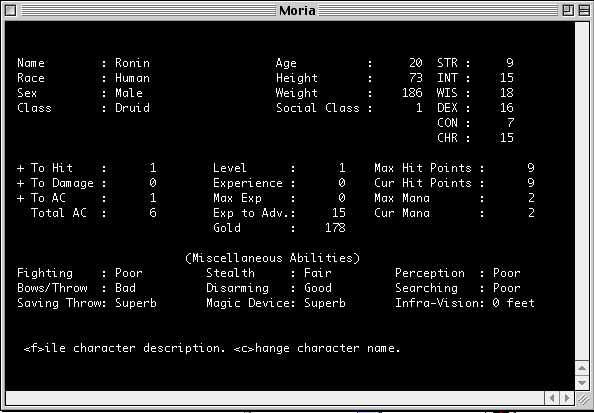 These Old Games: uMoria on a Mac OS 9