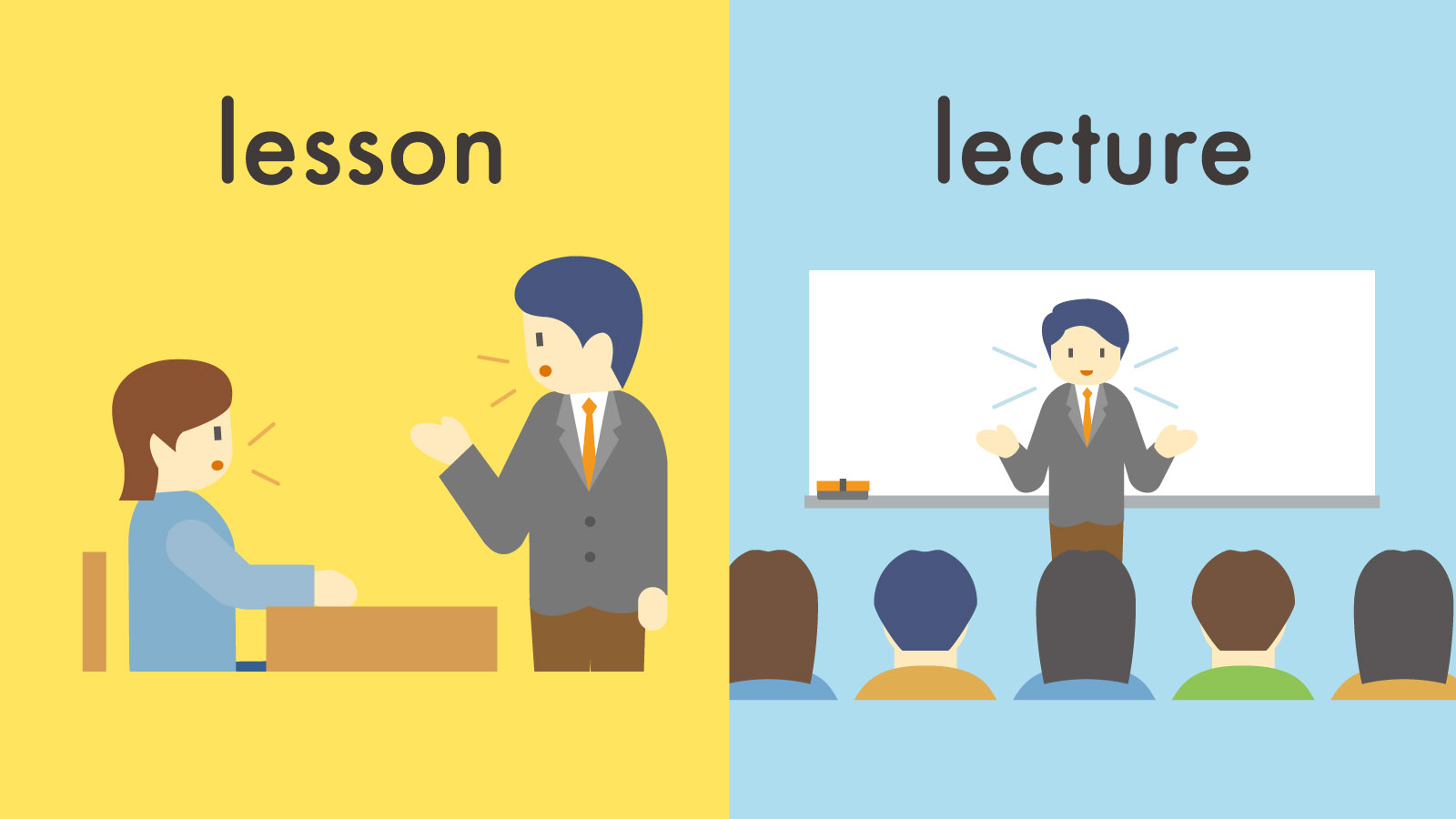 lesson と lecture の違いとは？